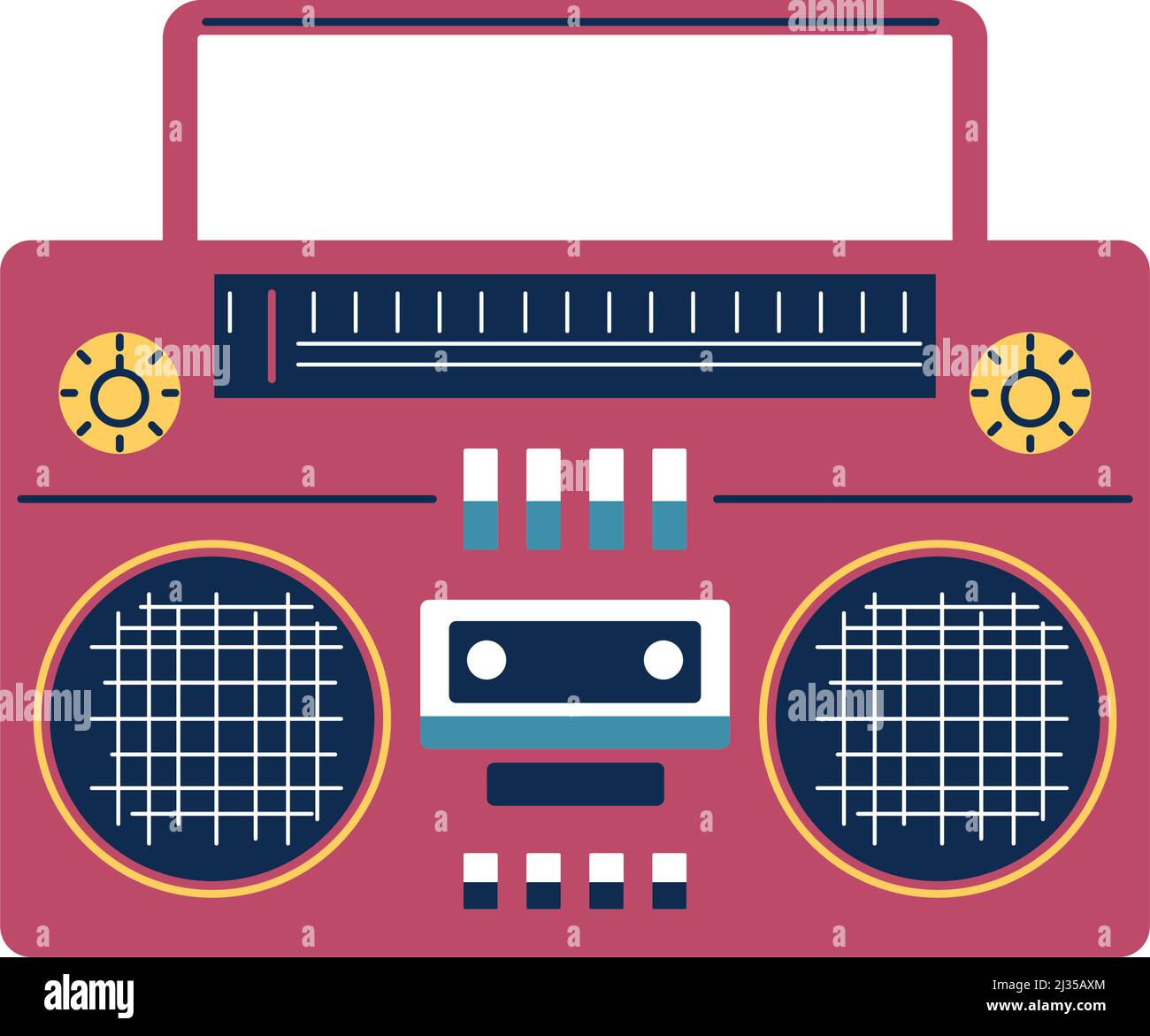 vintage boombox music Stock Vector Image & Art - Alamy