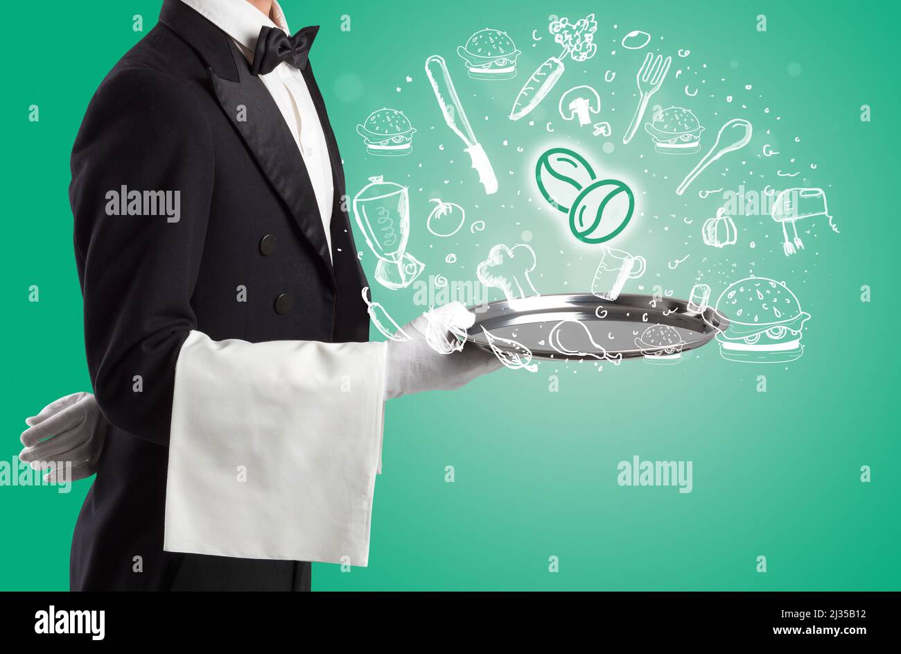 Elegant young butler male servant hi-res stock photography and images ...