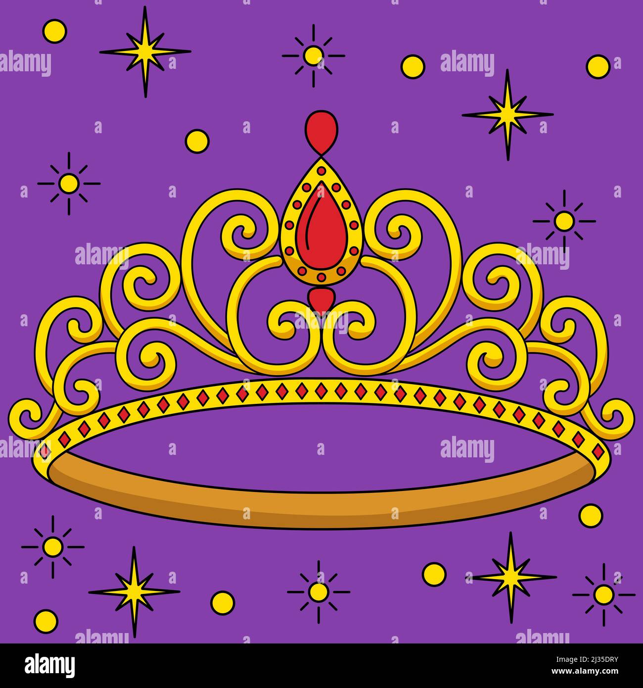 Cartoon Princess Crown Clipart