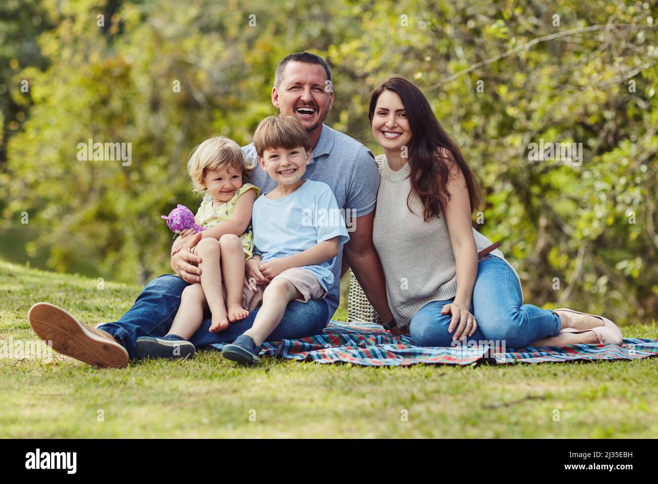 Family is a very important part of our everyday life. Portrait of a ...