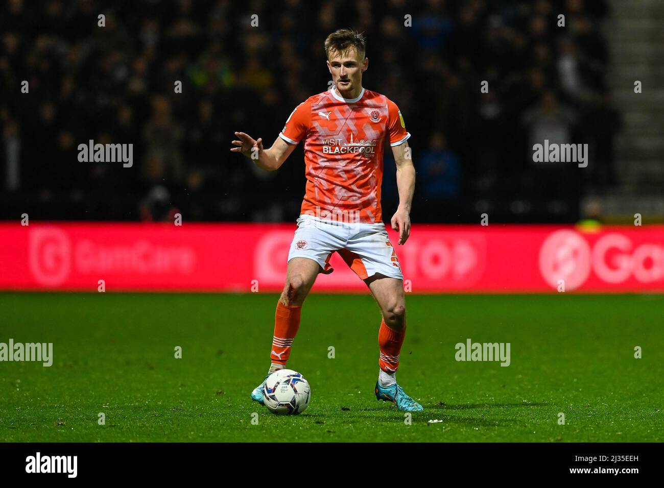Callum Connolly #2 of Blackpool during the game Stock Photo - Alamy