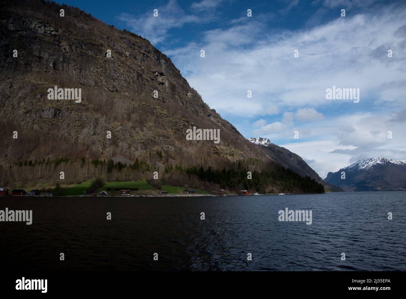 Lusterfjord is a 42 kilometer long branch from Sognefjord, wihch is ...