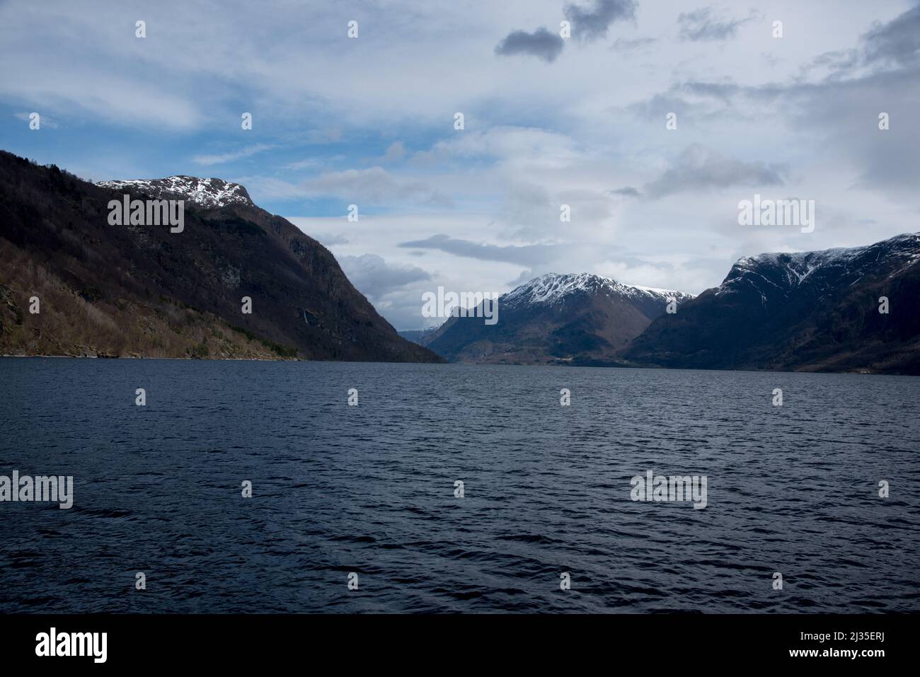 Lusterfjord is a 42 kilometer long branch from Sognefjord, wihch is ...