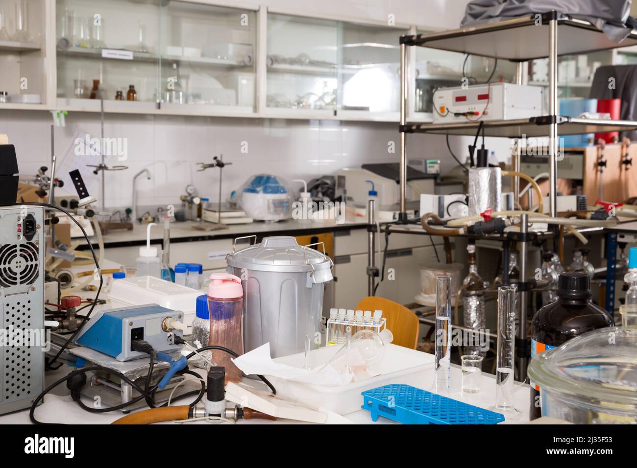 Medical laboratory interior with lab equipment Stock Photo - Alamy