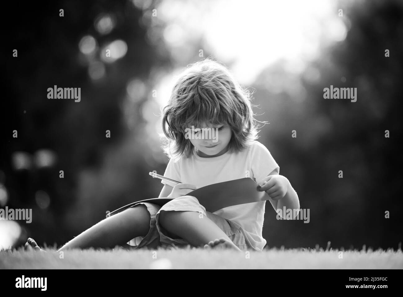 School kids cute pupil Black and White Stock Photos & Images - Alamy