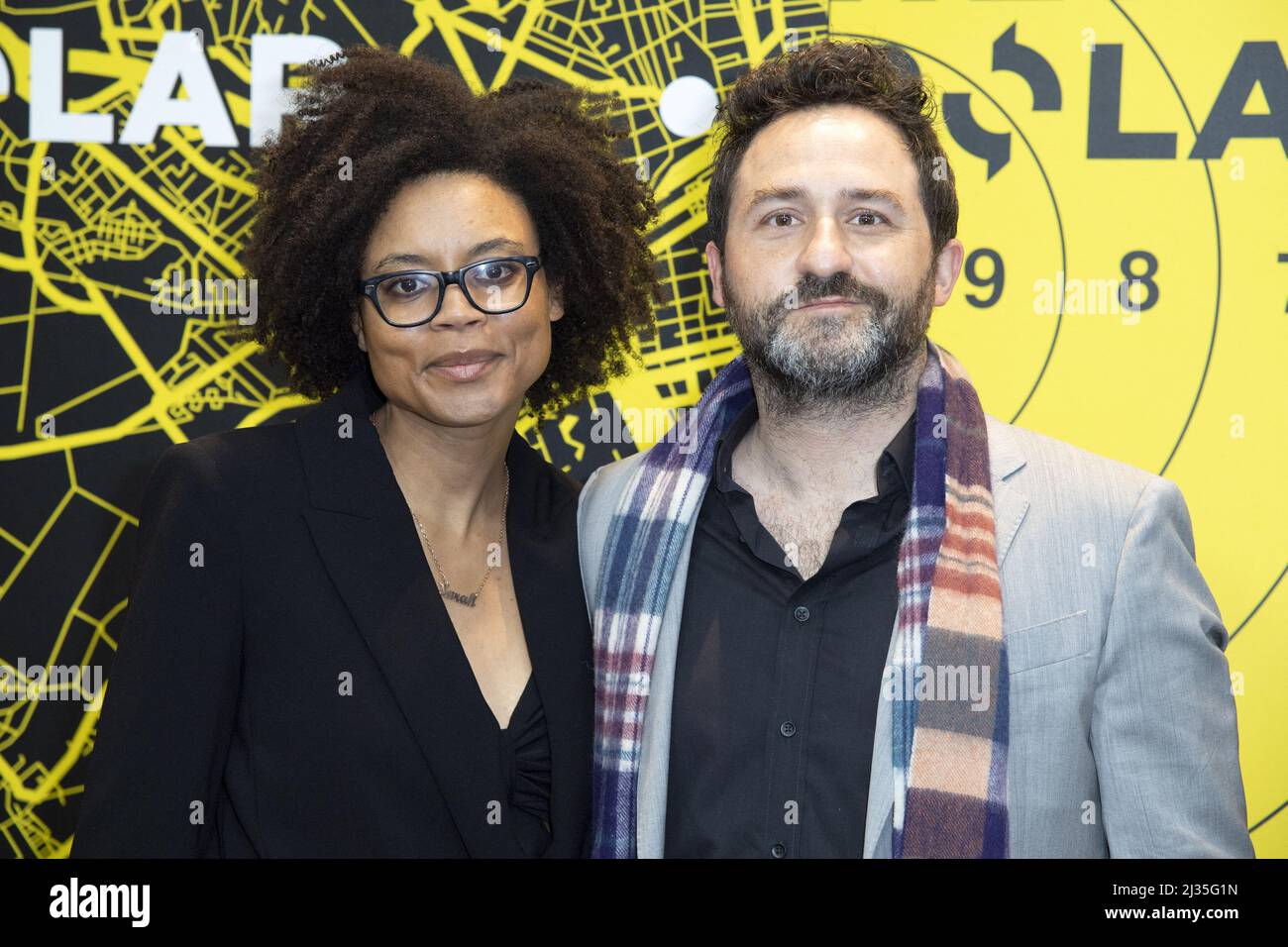Justin Lerner with his wife Sarah Beverly LaBrie attending the Opening ...