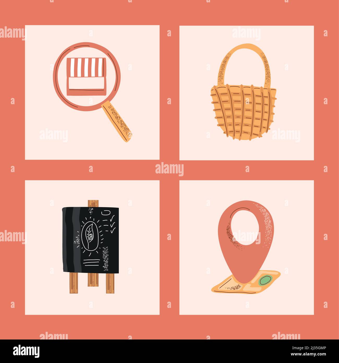 local market icons Stock Vector Image & Art - Alamy