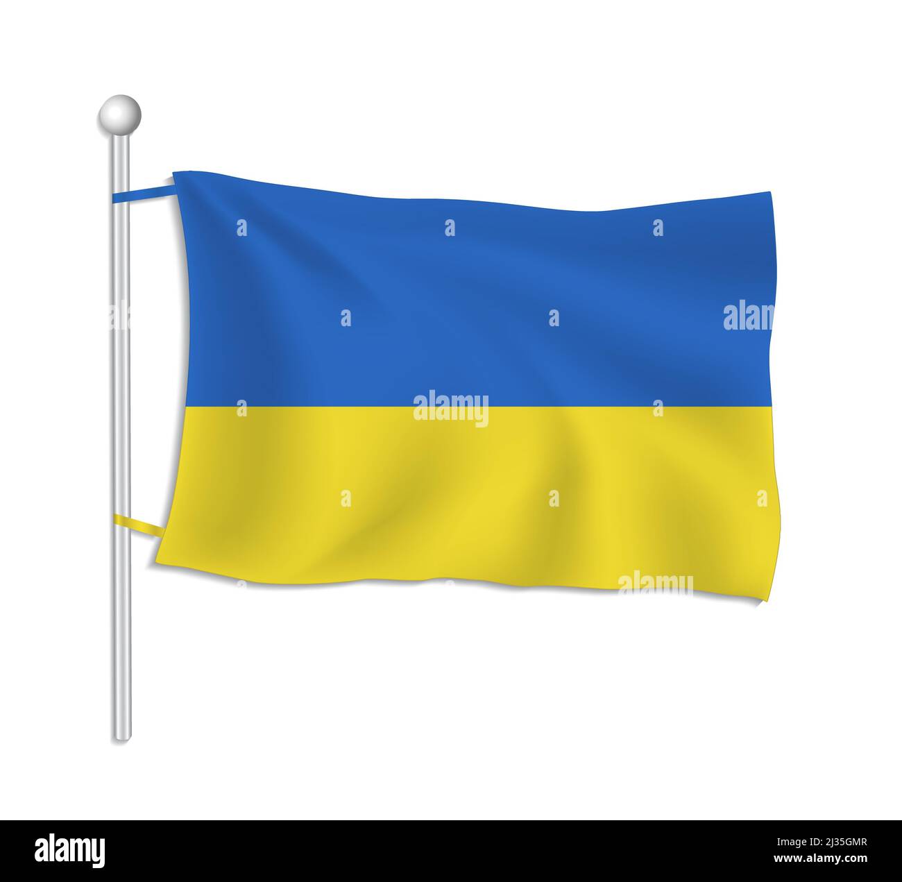 Realistic ukraine waving flag background Cut Out Stock Images ...