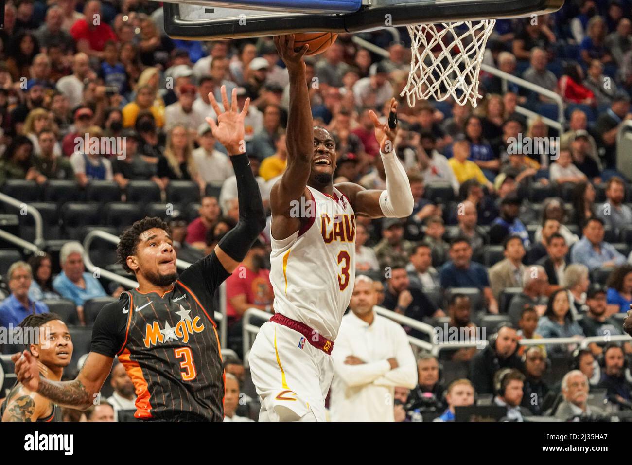 Orlando, Florida, USA, April 5, 2022, Cleveland Cavaliers shooting ...