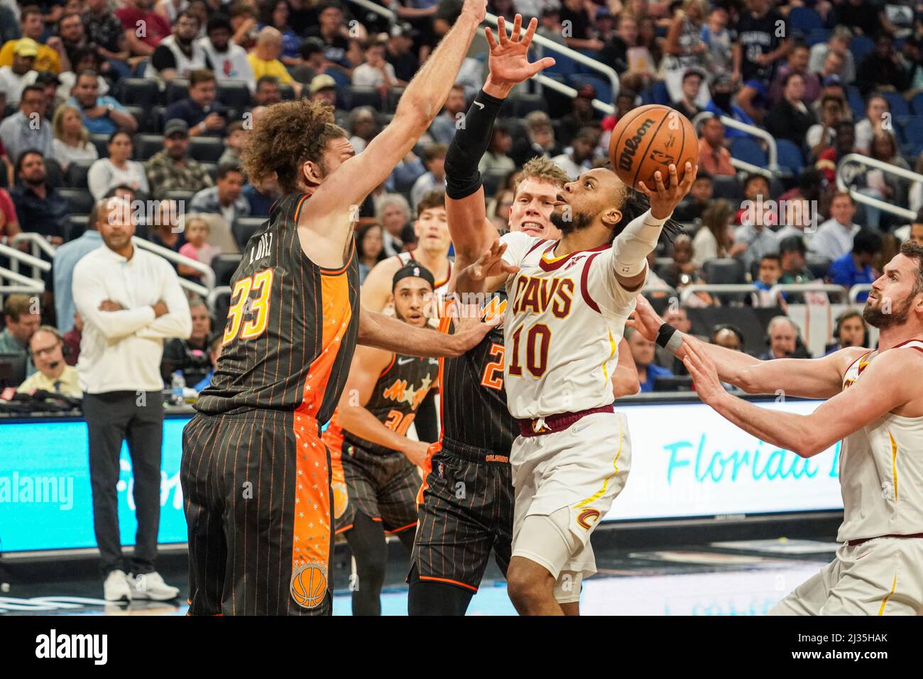 Orlando, Florida, USA, April 5, 2022, Cleveland Cavaliers Point Guard ...