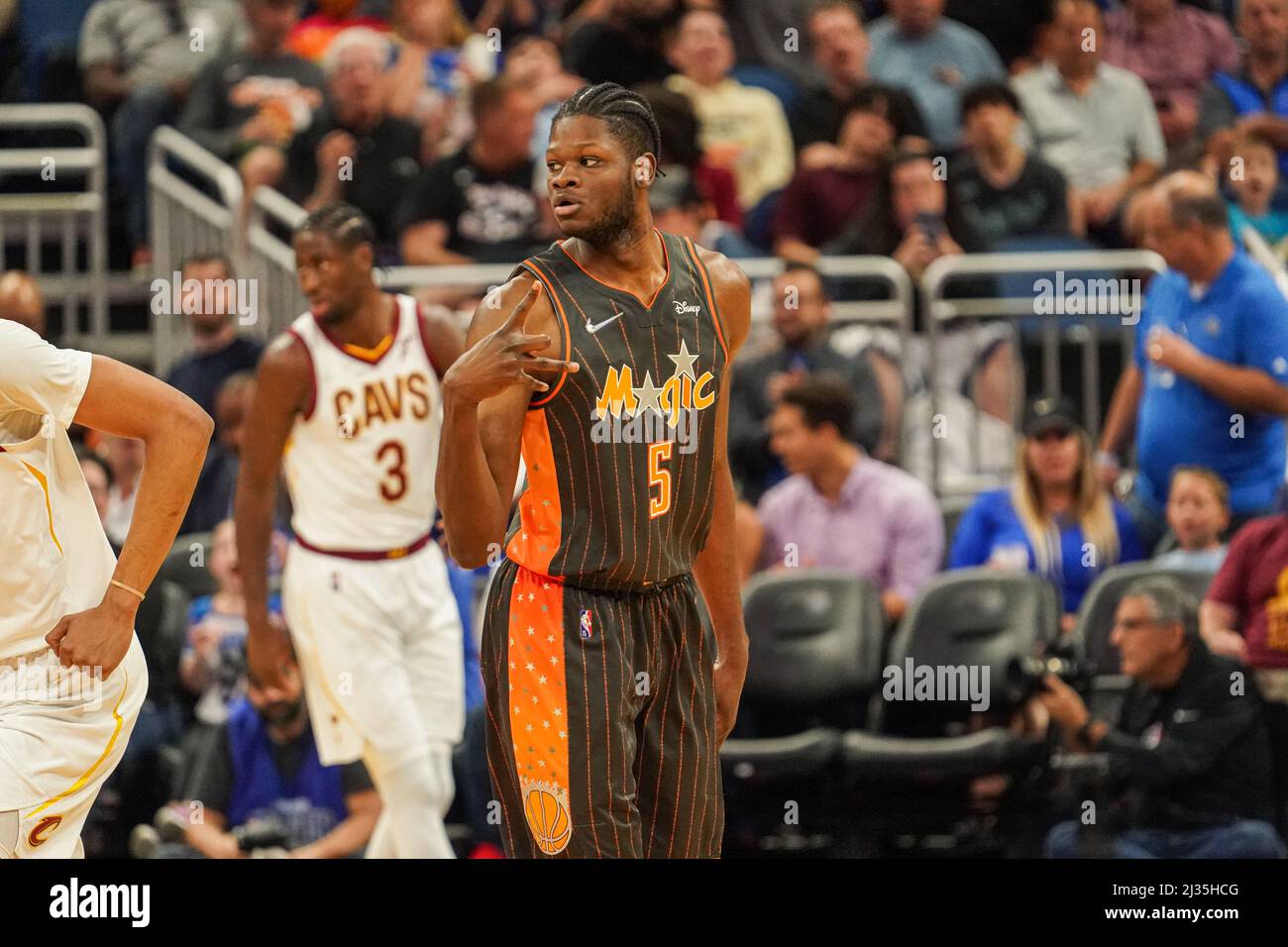 Orlando, Florida, USA, April 5, 2022, Orlando Magic Center Mo Bamba #5 ...