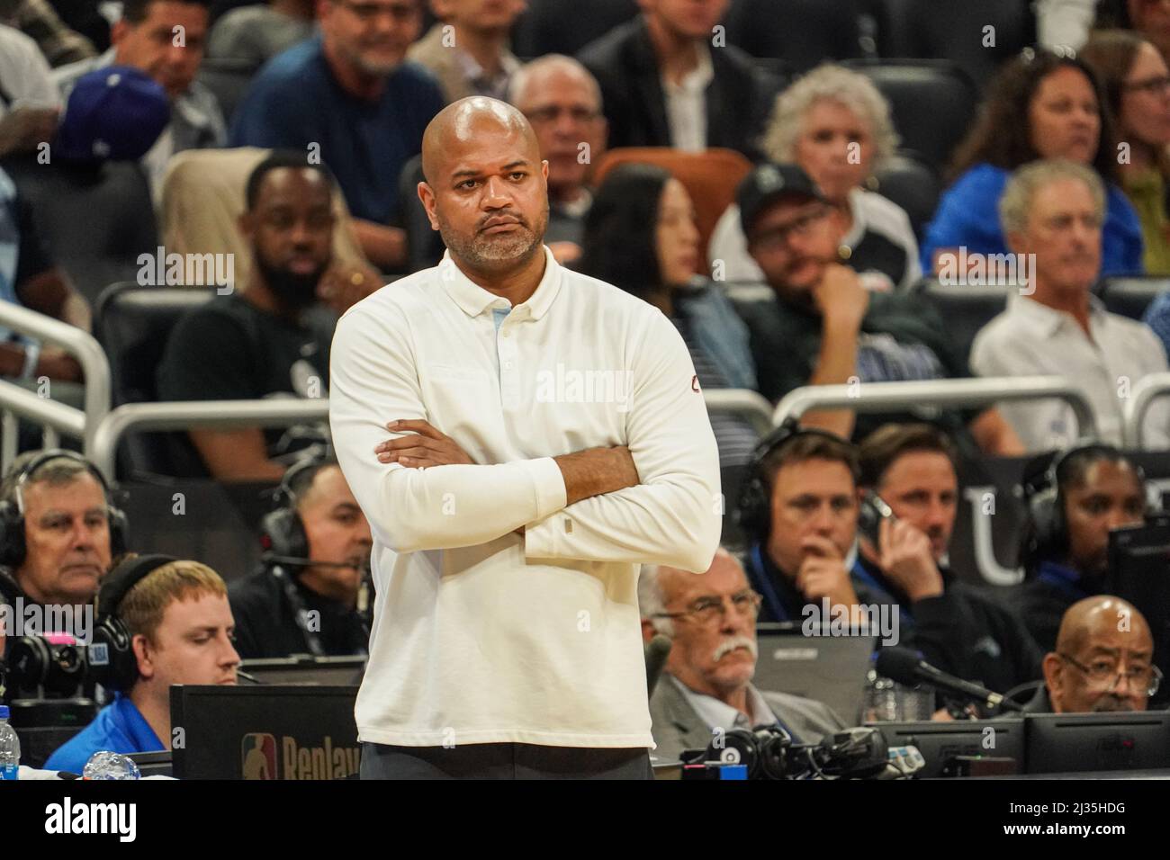 Orlando, Florida, USA, April 5, 2022, Cleveland Cavaliers Head Coach J ...