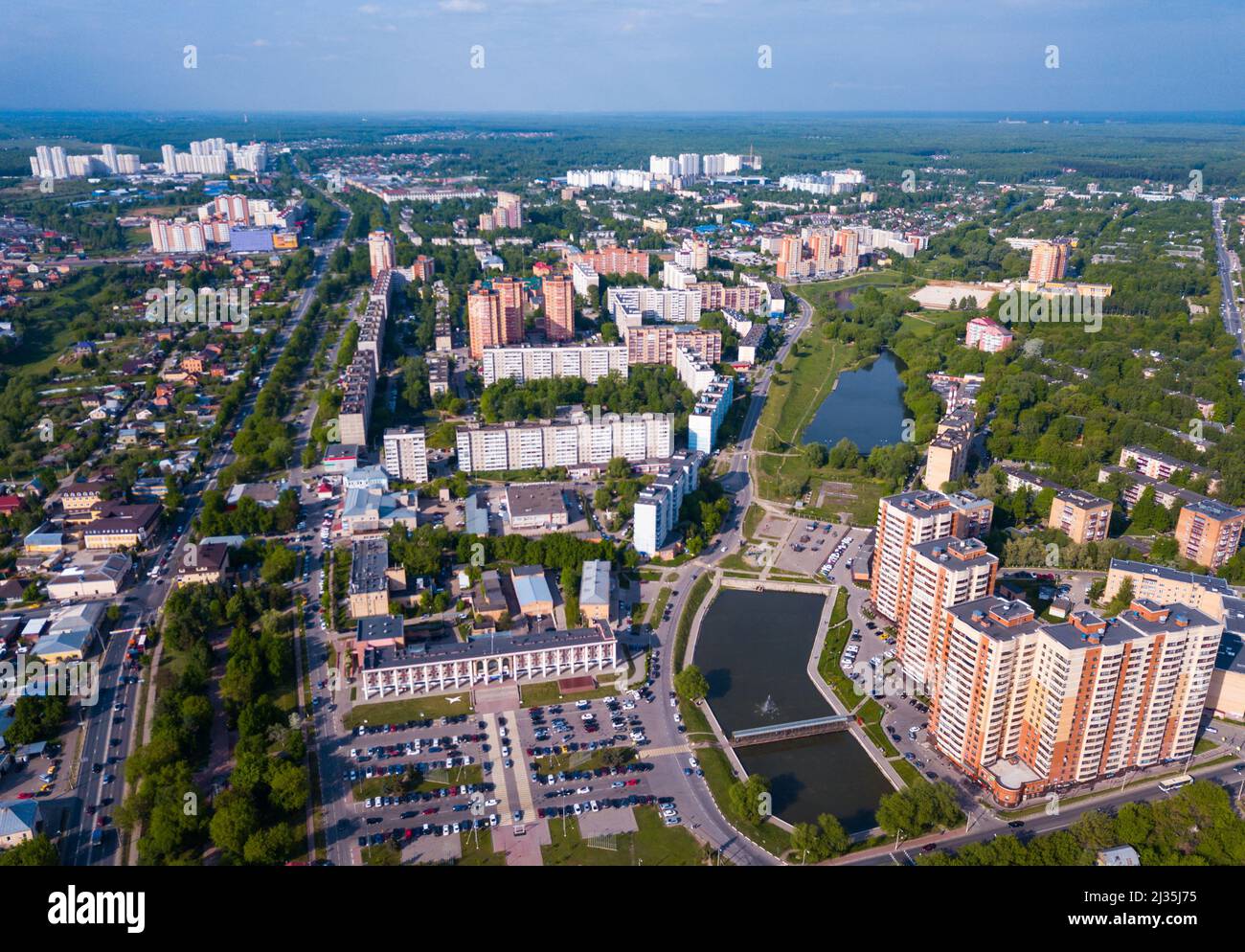 Aerial view of Chekhov, Russia Stock Photo - Alamy