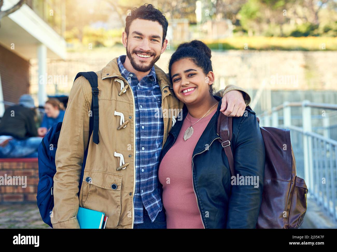 Time for education, we cant wait. Shot of college students between ...