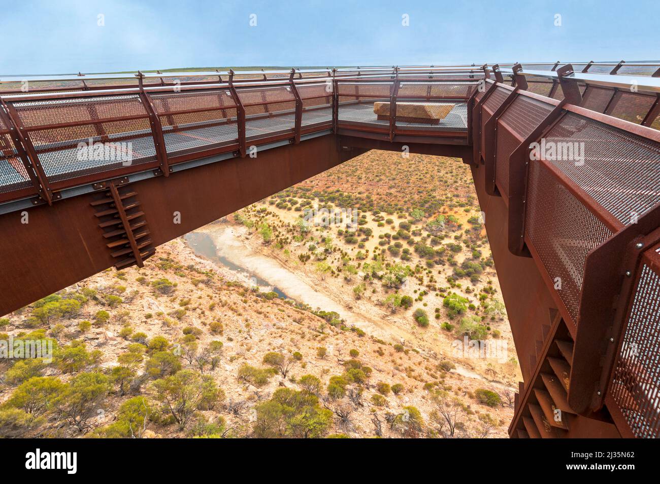Impressive view over the Murchison River from the renowned Kalbarri ...