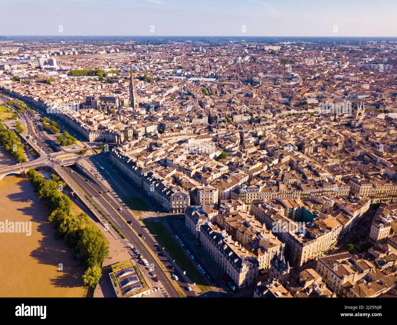 Garonne bordeaux aerial hi-res stock photography and images - Alamy