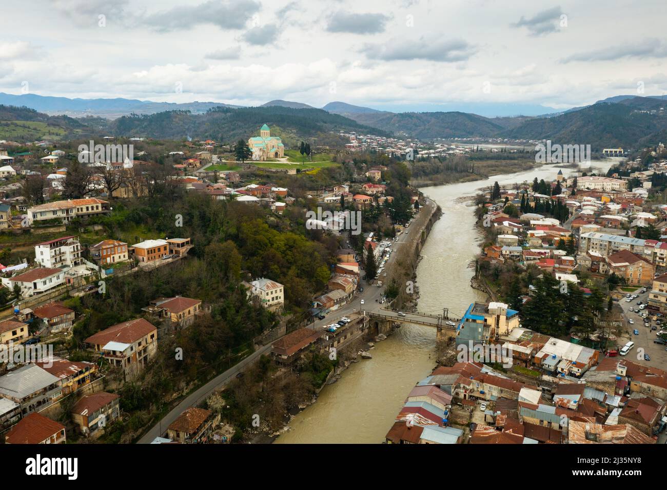 Kutaisi city drone georgia hi-res stock photography and images - Alamy