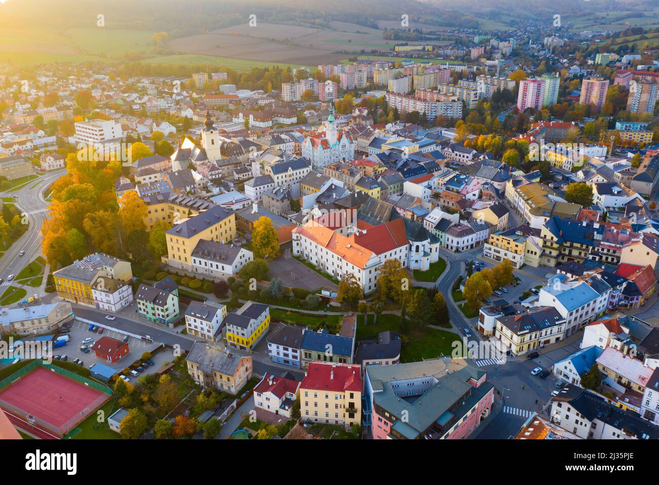 Aerial view sumperk hi-res stock photography and images - Alamy
