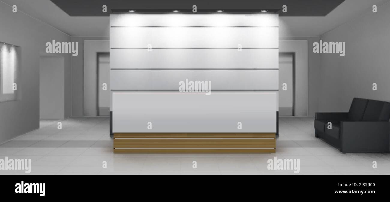 Office lobby reception desk visualization hi-res stock photography and ...