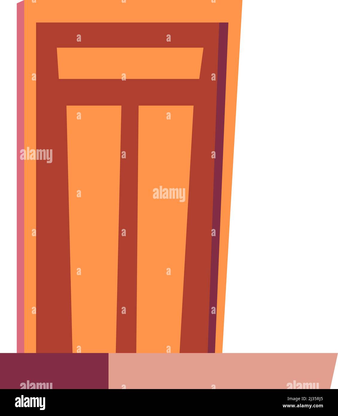 Front view entrance gate Stock Vector Images - Alamy