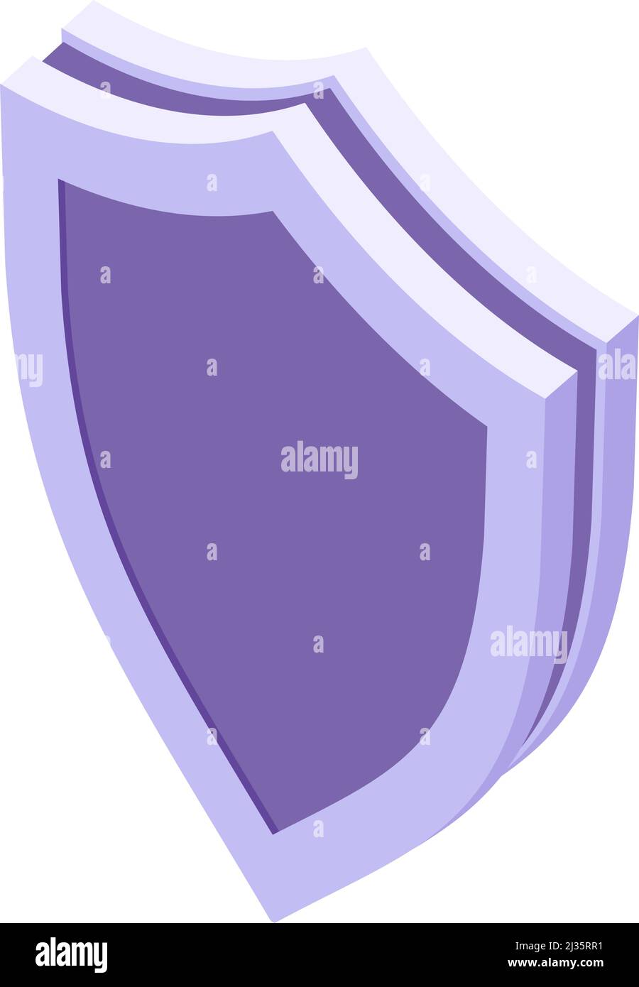 Shield isometric icon isolated vector illustration, protection and ...