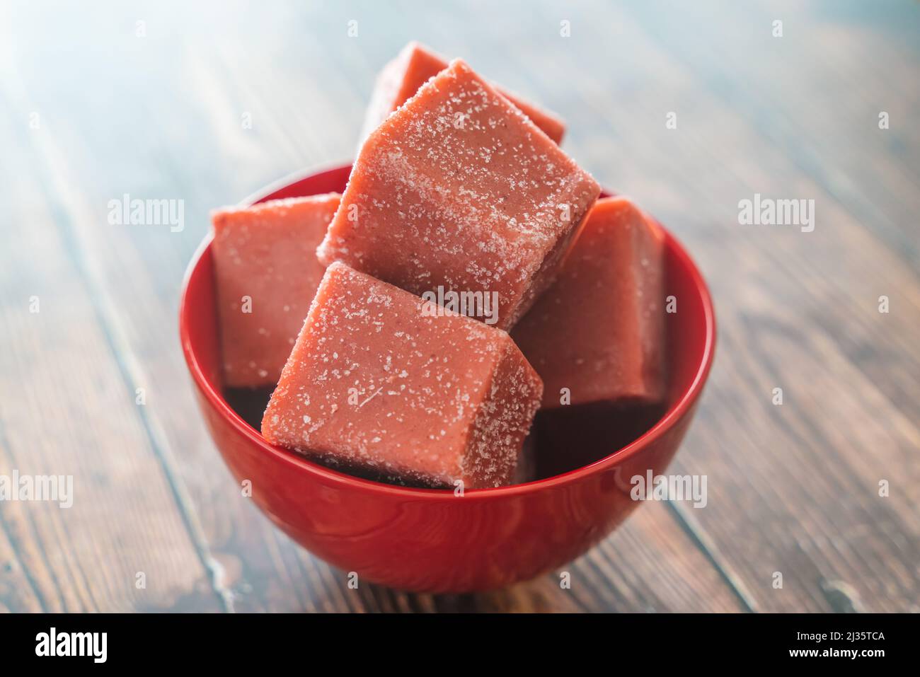 Homemade organic fresh smoothie cubes on kitchen counter Stock Photo ...