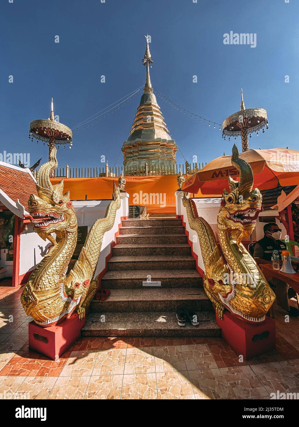 Wat phrathat doi kham temple hi-res stock photography and images - Alamy