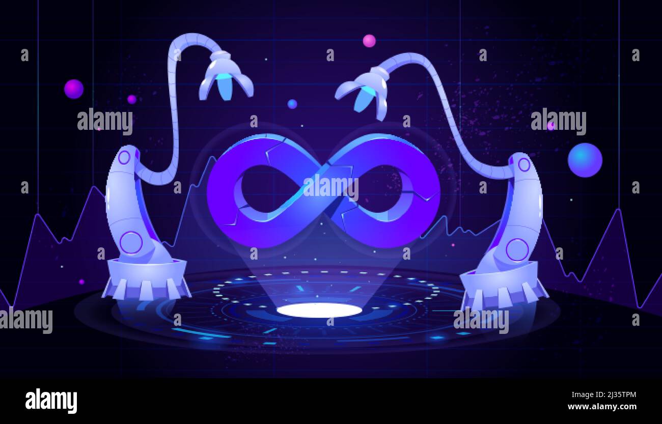 DevOps concept. Development operations, continuous process of software ...