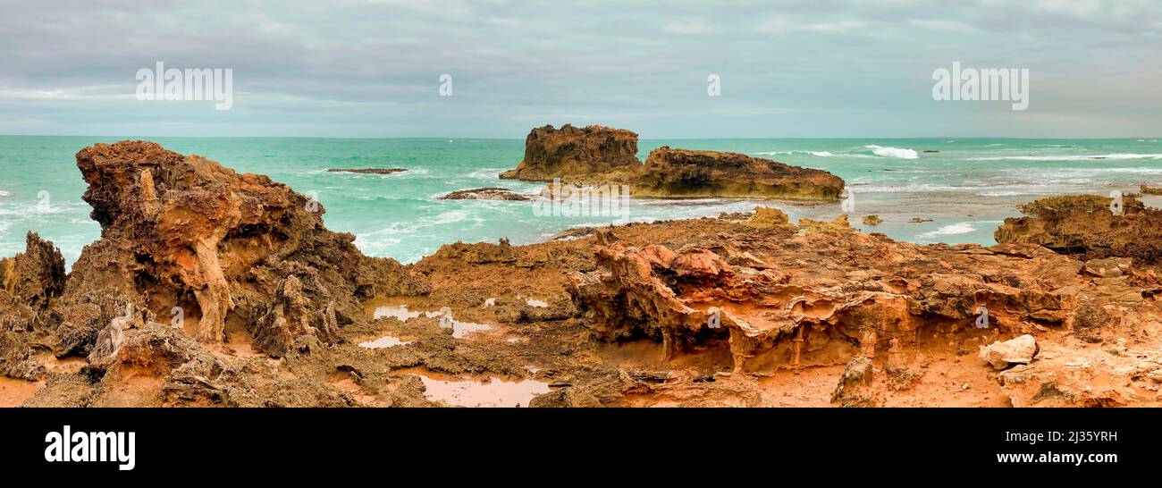 he rocks, waves and spectacular sky of the rugged isolated coastline ...