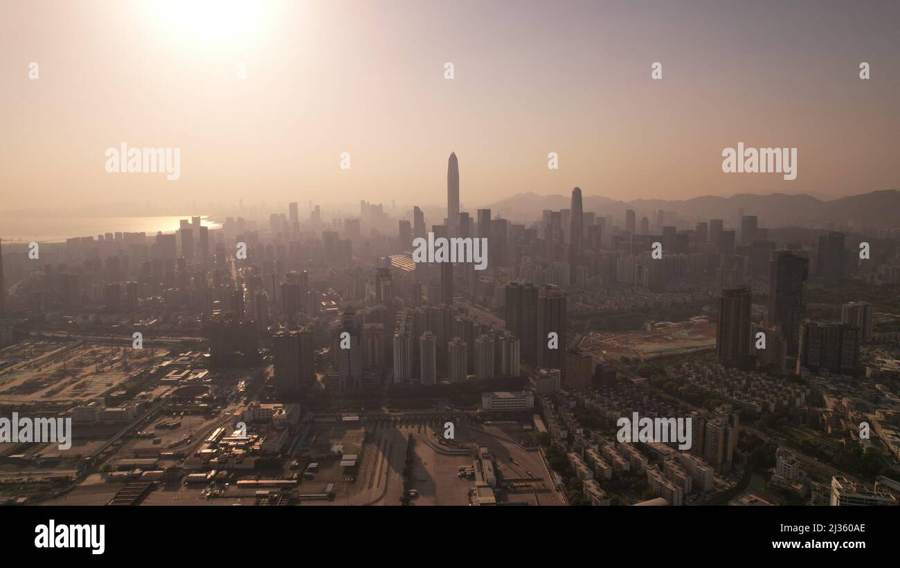 Aerial view shenzhen building tall hi-res stock photography and images ...