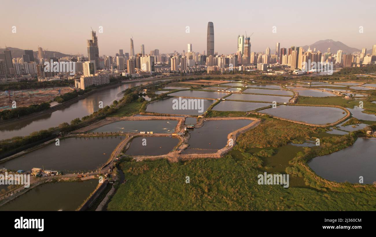 Drone city boundary hi-res stock photography and images - Alamy