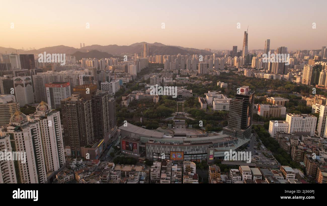Aerial view shenzhen building tall hi-res stock photography and images ...