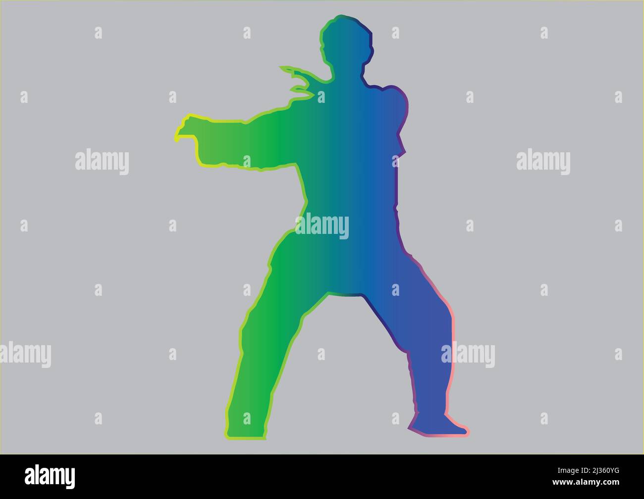 White kung fu Stock Vector Images - Alamy