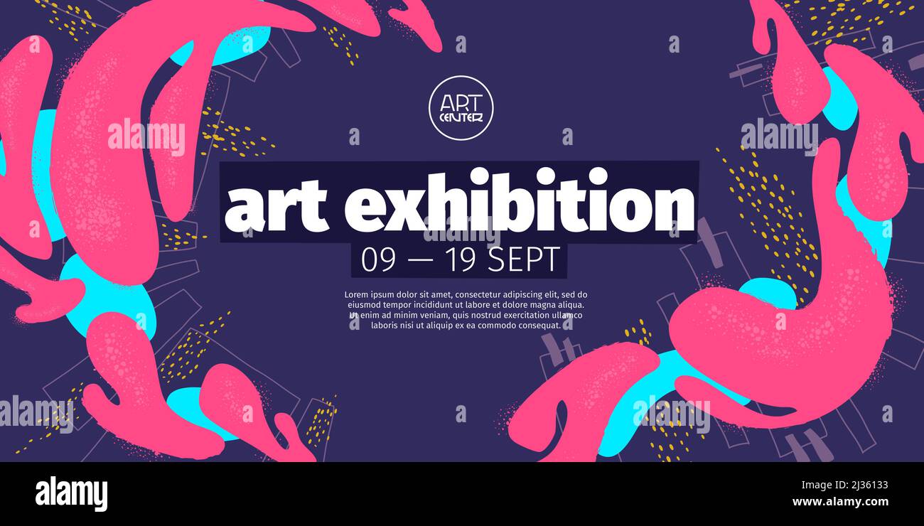 Exhibition poster typography hi-res stock photography and images - Alamy