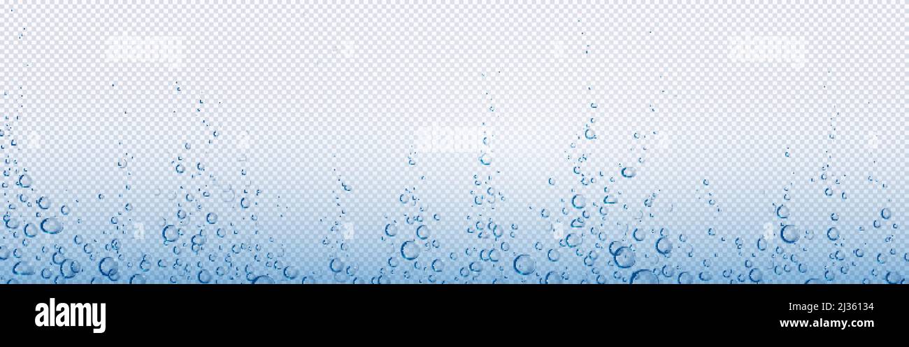 Soda bubbles, water or oxygen air fizz, carbonated drink, underwater ...