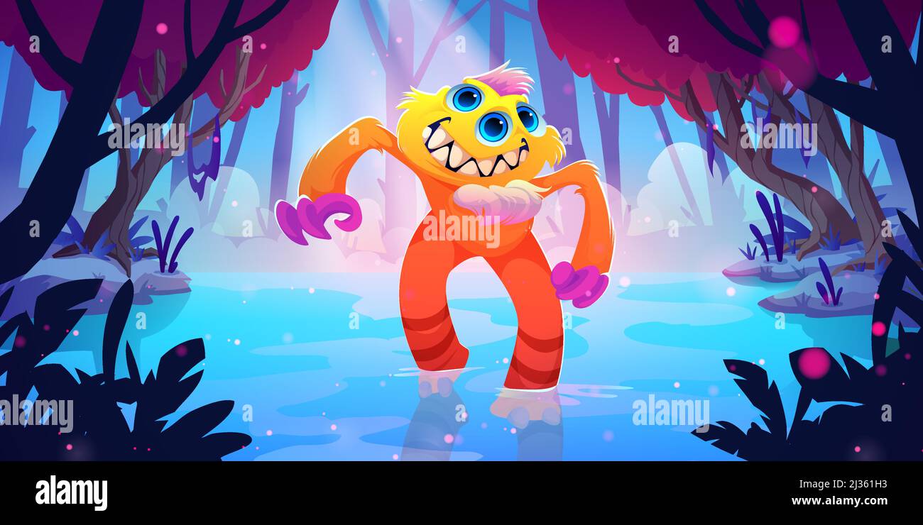 Spooky face in water Stock Vector Images - Alamy