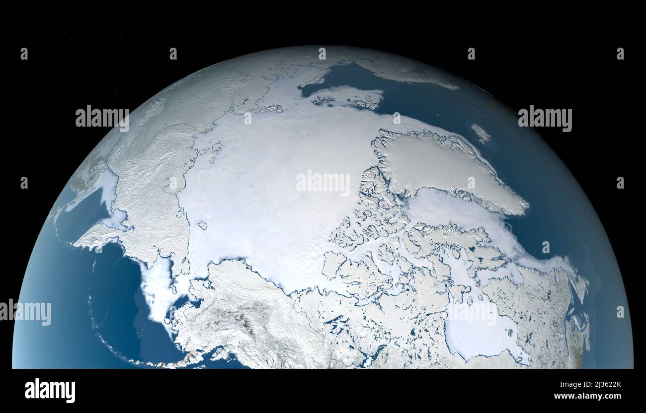 Arctic sea ice maximum, February 2021 Stock Photo - Alamy Arctic sea ice maximum, February 2021 Stock Photo - Alamy