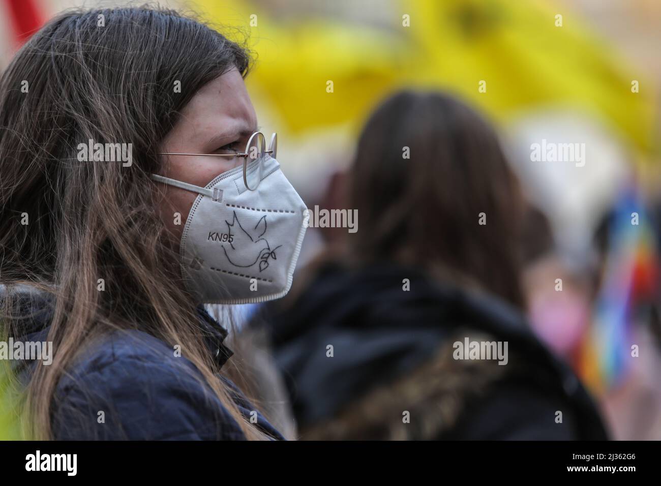 Comiso, Italy. 04th Apr, 2022. Demonstration for the peace in Comiso ...