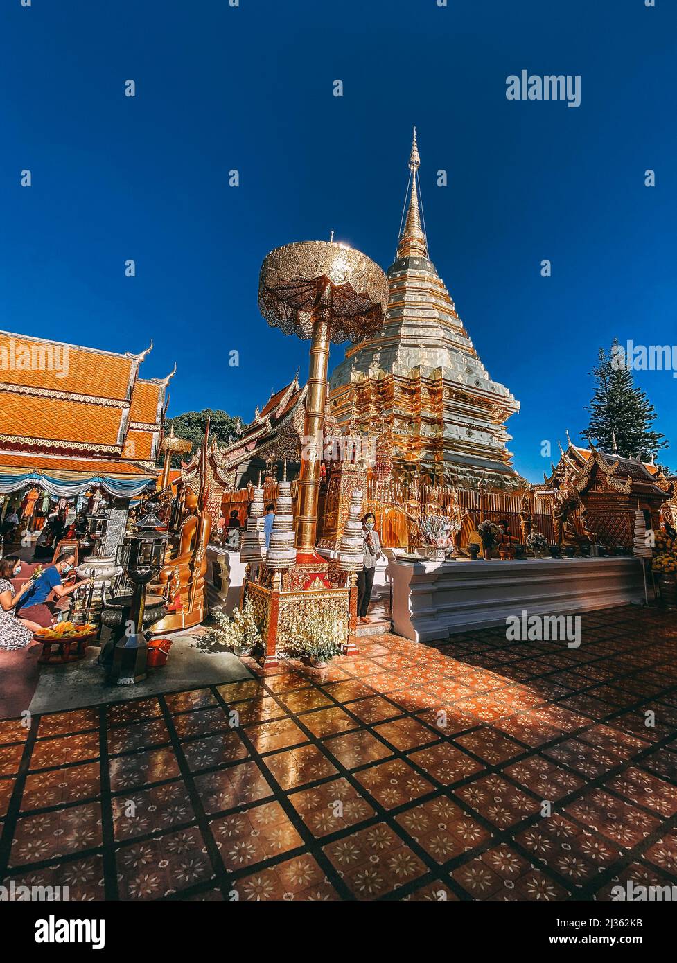 Wat phra that doi suthep aerial hi-res stock photography and images - Alamy