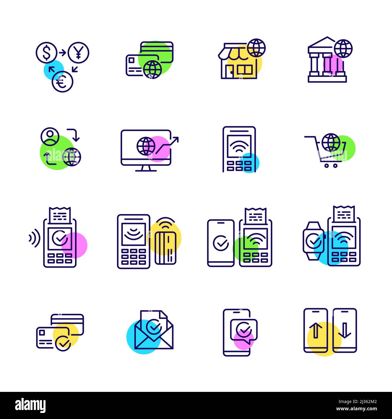 Bank credit transfers Stock Vector Images - Alamy