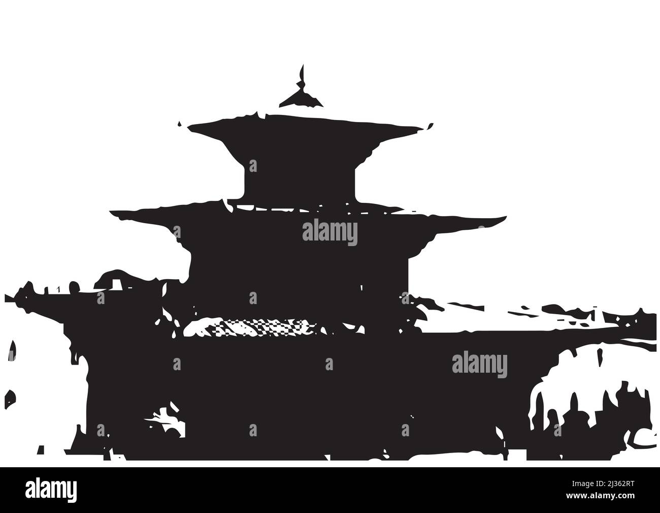 Buddhist sea temple Stock Vector Images - Alamy