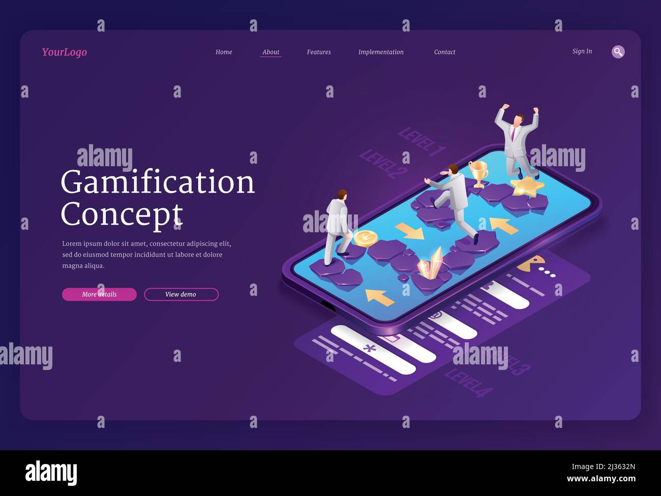 Gamification banner hi-res stock photography and images - Alamy