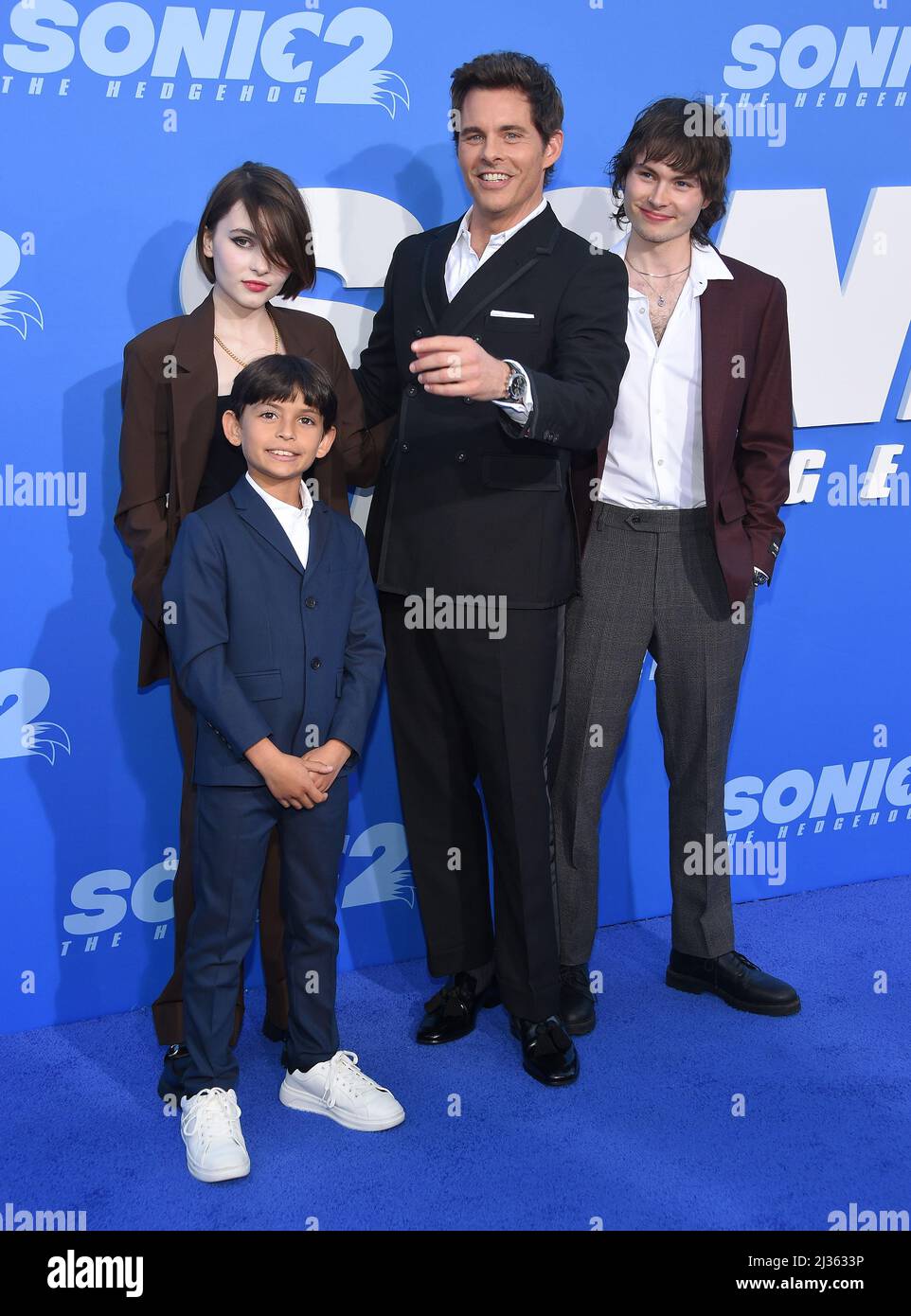 Los Angeles, US, April 05, 2022, James Marsden, Jack Marsden, Mary ...