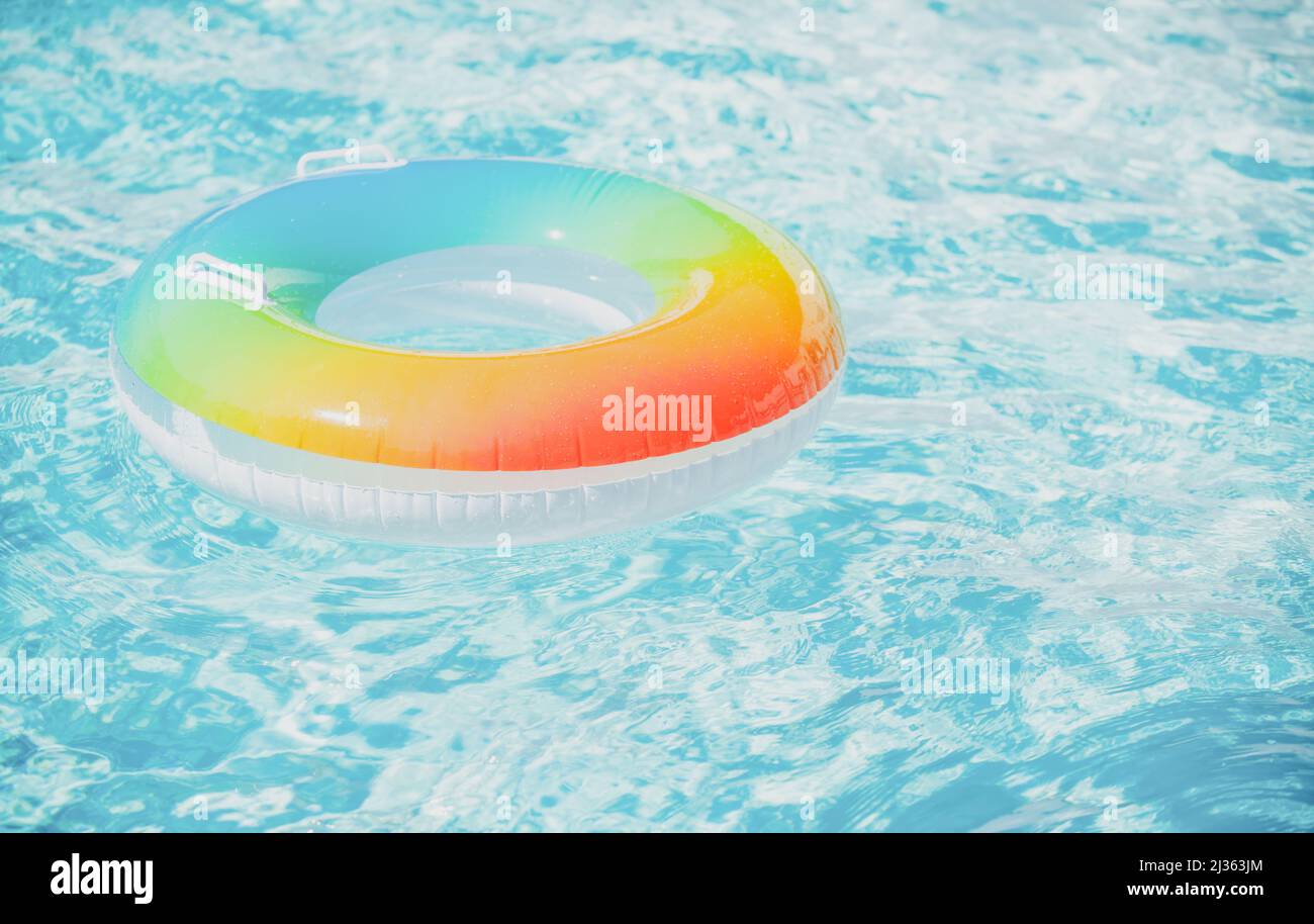 Water textured background. Pool ring in blue refreshing blue pool Stock ...