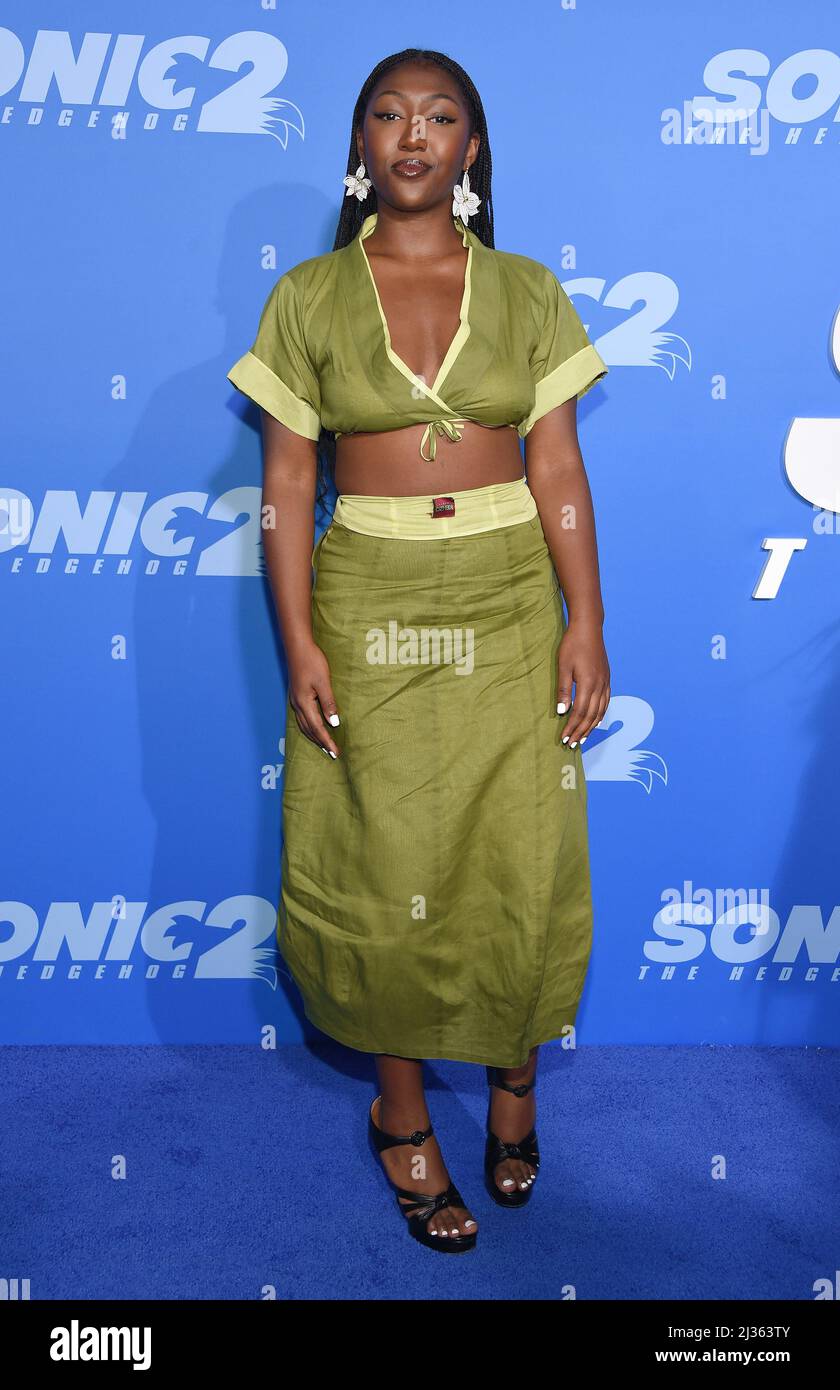 Los Angeles, US, April 05, 2022, Isan Elba arriving to the ‘Sonic the ...