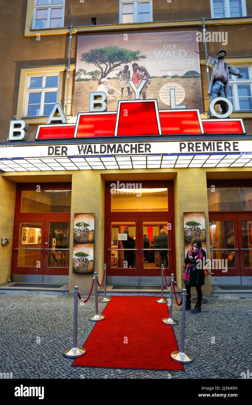 Berlin, Germany. 05th Apr, 2022. Exterior view at the premiere of the ...
