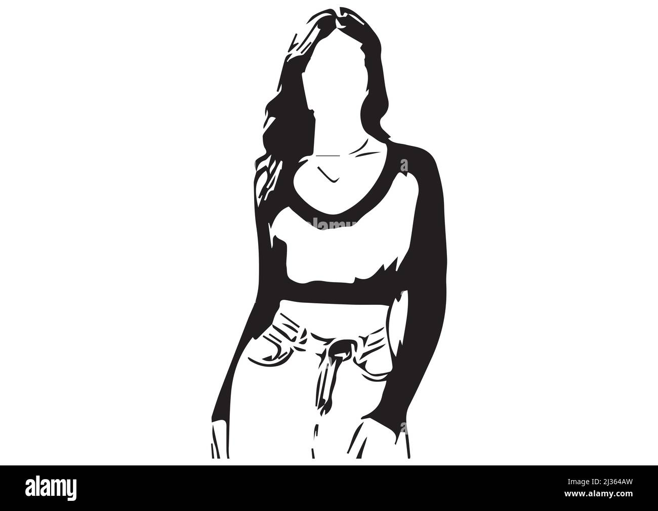 Pants and tops Stock Vector Images - Alamy