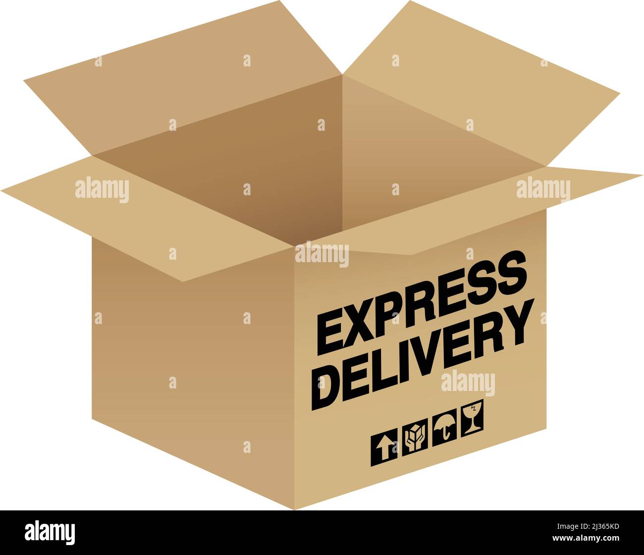 Open box delivery order Stock Vector Images - Alamy