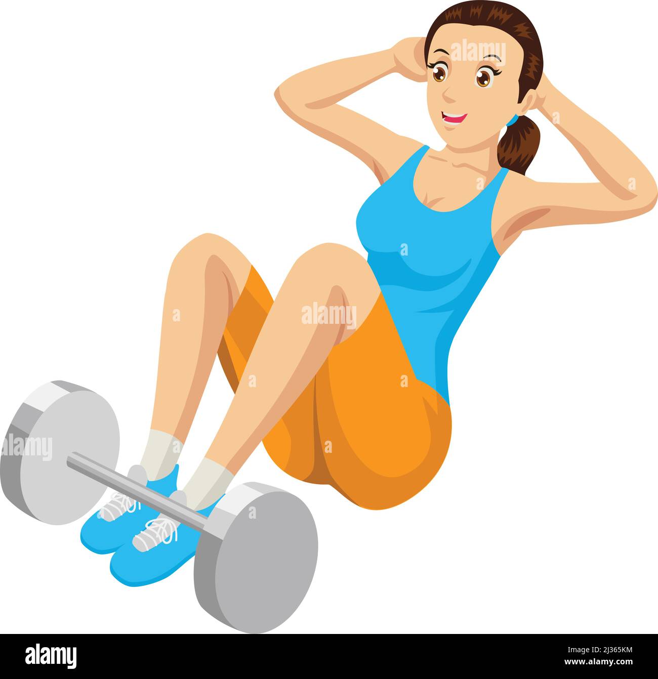 Situp woman Stock Vector Images - Alamy