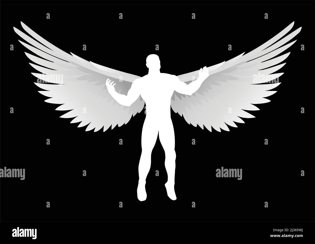Illustration of an angel figure Stock Vector Image & Art - Alamy